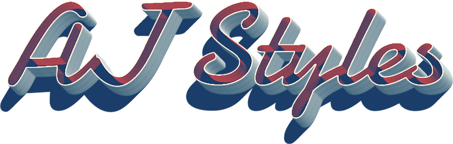 Aj Styles 3d Letter Png Name - Aj Style Name Logo (1868x560), Png Download