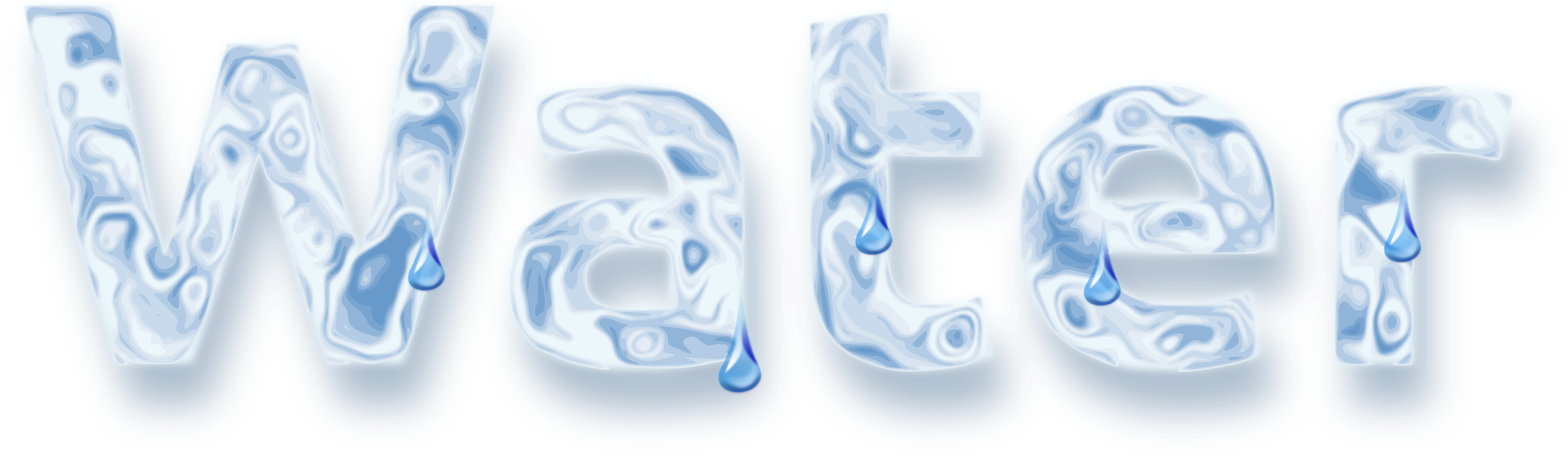 Download Water - Water Word Art Png | Transparent PNG Download | SeekPNG