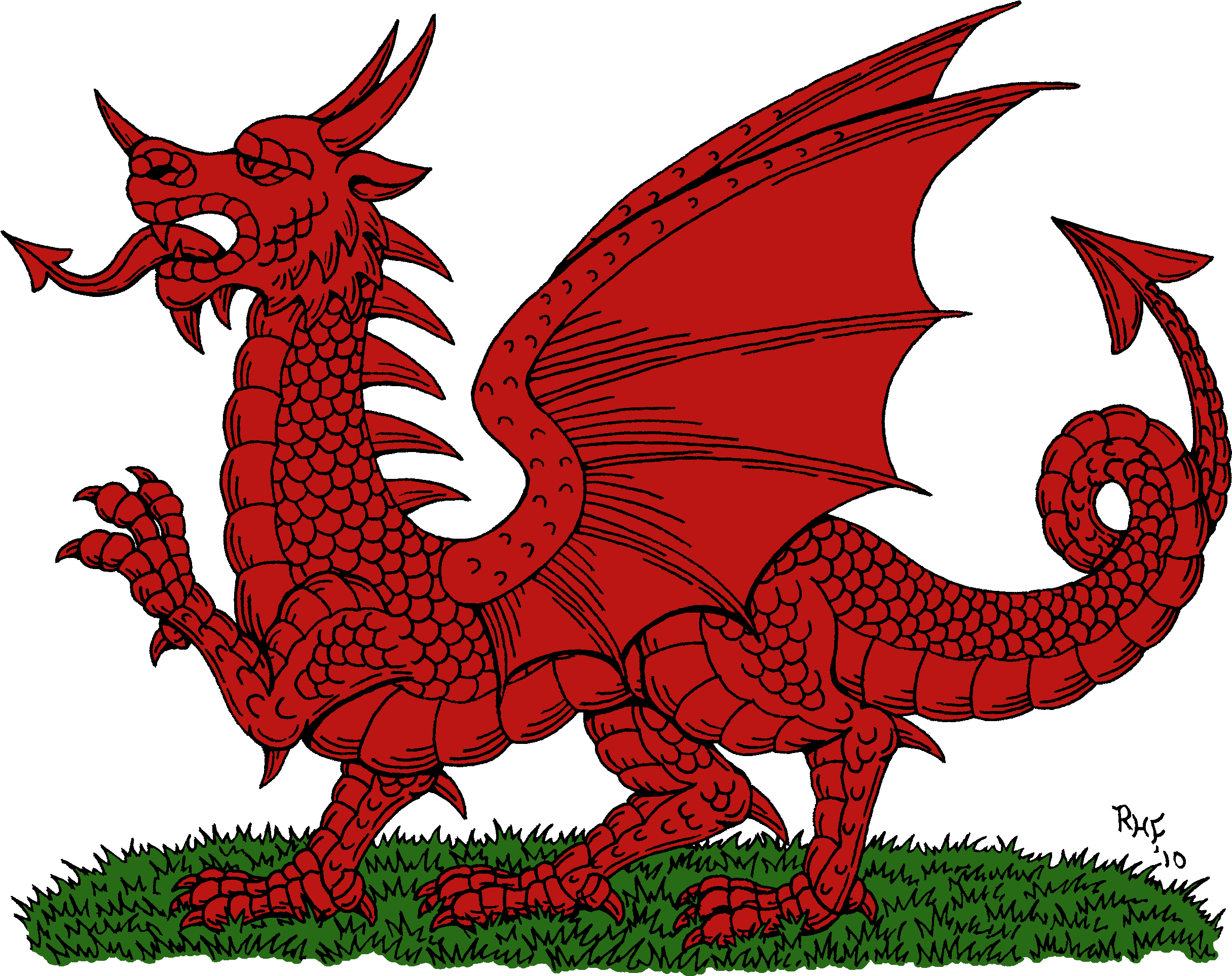 Download Dragon Clipart Historic - Welsh Dragon No Background ...
