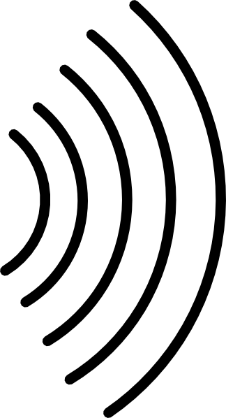 Signal Wave Black Clip Art At Clker Com Vector Clip - Clip Art (324x598 ...