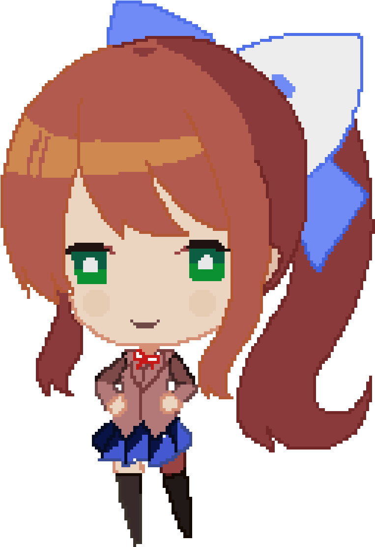 Monika Png Sprite Jpg Royalty Free Download - Doki Doki Literature Club ...