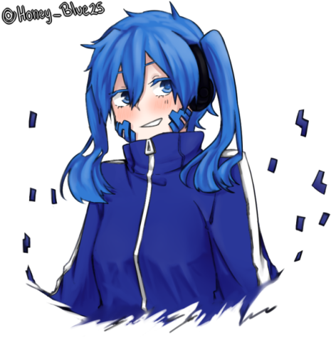 Honey Blue Things - Cartoon (500x500), Png Download