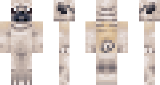 Minecraft Skin Kappapride - Minecraft Pug Skin 1.8 (600x348), Png Download