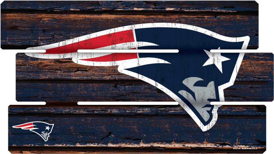 14" X 25" Fence Wood Sign - Patriots Flag (1050x1050), Png Download