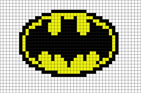 Download Batman Symbol Minecraft Project - Batman Logo Pixel Art ...