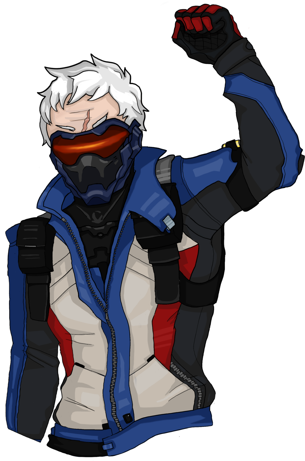 Download Soldier 76 By Freshkael - Soldier 76 Png | Transparent PNG ...