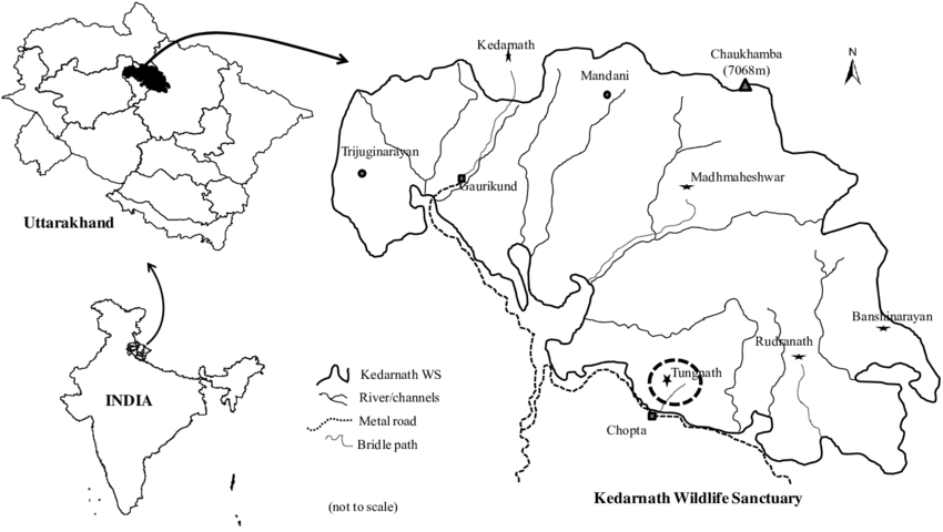 Download Map Showing Location Of Intensive Study Site In Kws - Map ...