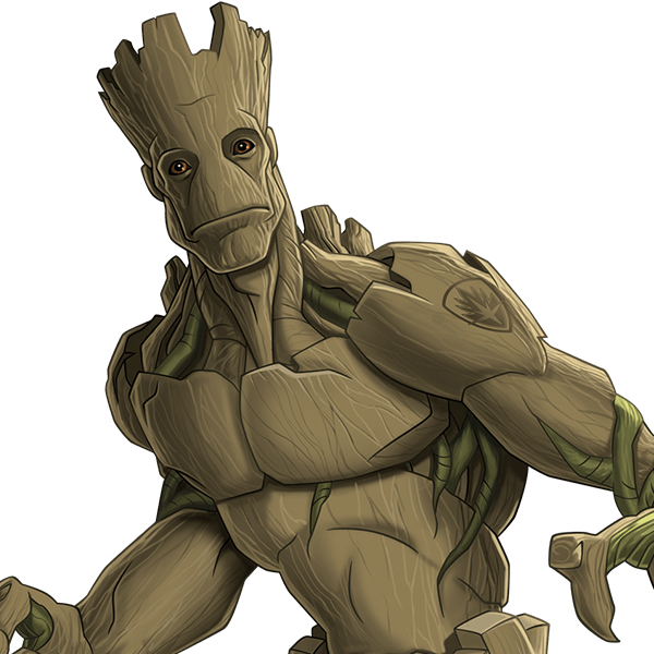 Groot - Guardians Of The Galaxy Cartoon Groot (600x600), Png Download