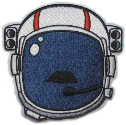 Astronaut Helmet Moustache Patch Limited Edition Patch - Snowboard 5'x7 ...