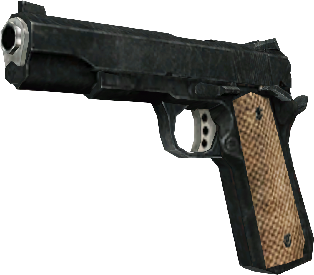 M1911 Black Model Cod4 - Call Of Duty 4 1911 (1374x1115), Png Download