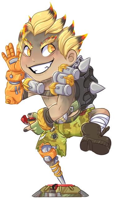 Junkrat Transparent Lady - Drawing (419x677), Png Download