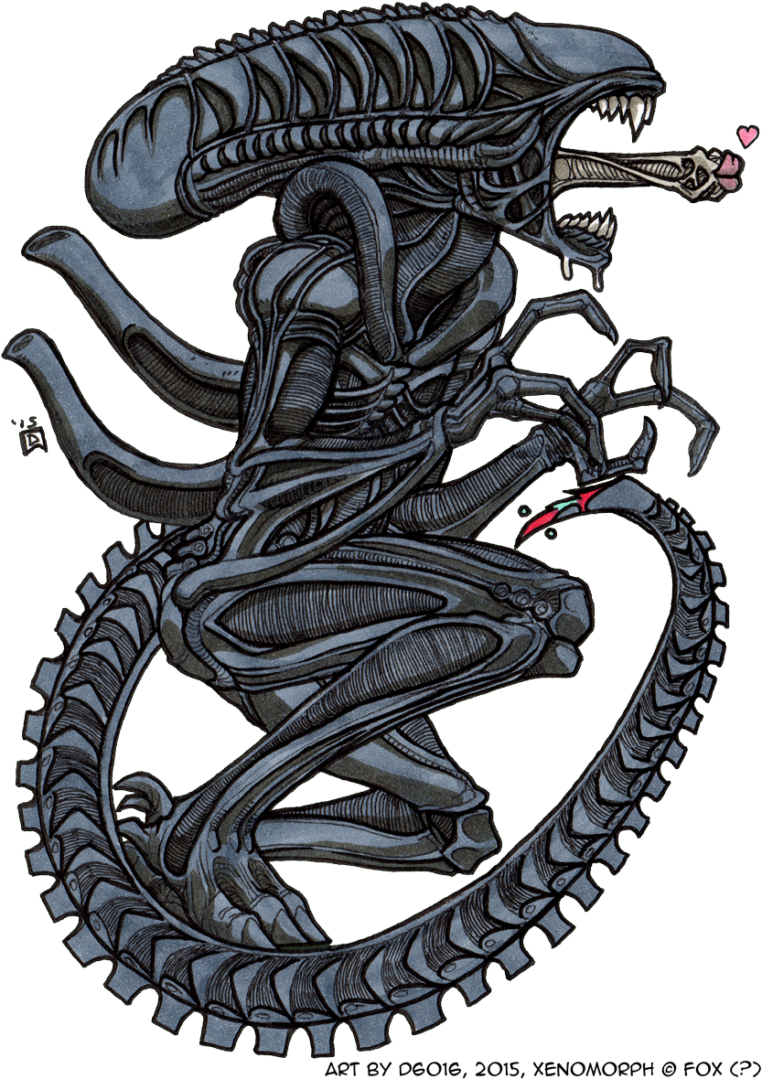 Daily Newf - Xenomorph Transparent (864x1200), Png Download