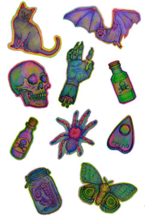 Download Halloween Stickers Tumblr | Transparent PNG Download | SeekPNG