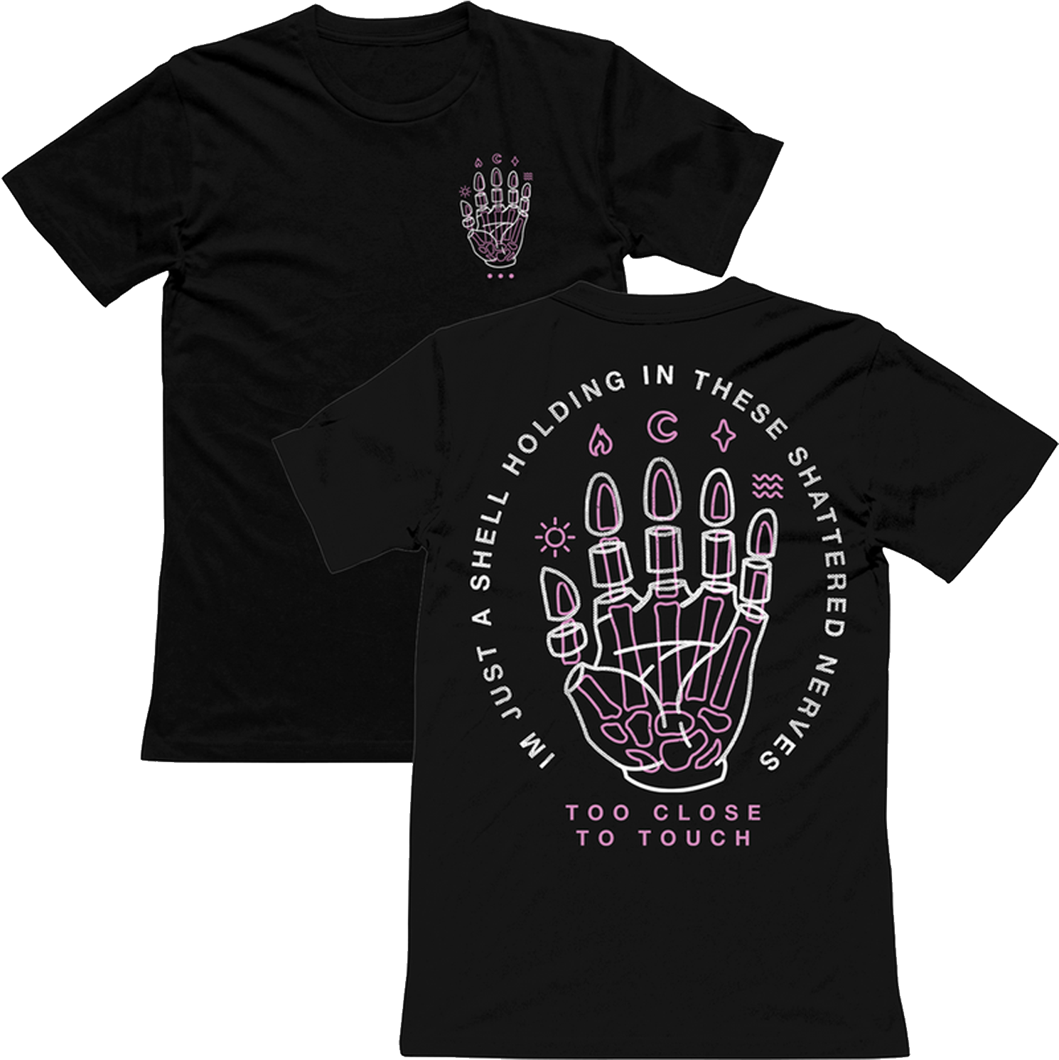 Skeleton Hand Tee - Shirt (1500x1500), Png Download