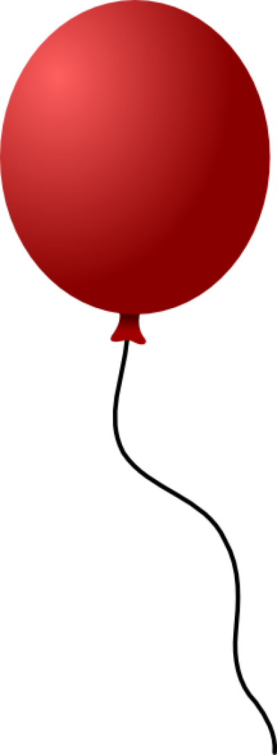 Balloon Clipart Single - Single Balloon Clip Art (216x588), Png Download