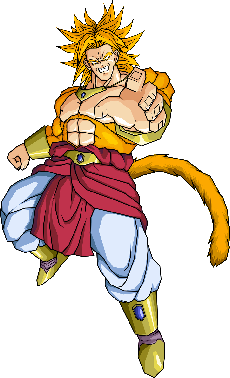 Super Saiyan God Broly - Dragon Ball Z Broly Ssj6 (954x1569), Png Download