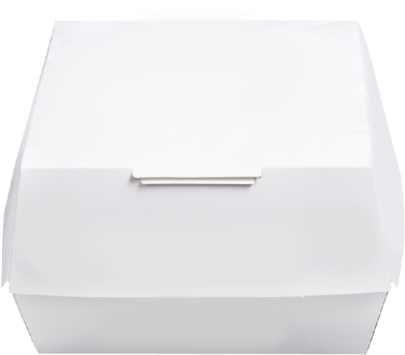 Burger Box - White Burger Box Png (750x651), Png Download