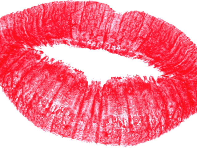 Lips Png Transparent Images - Red Lip Kiss Png (640x480), Png Download