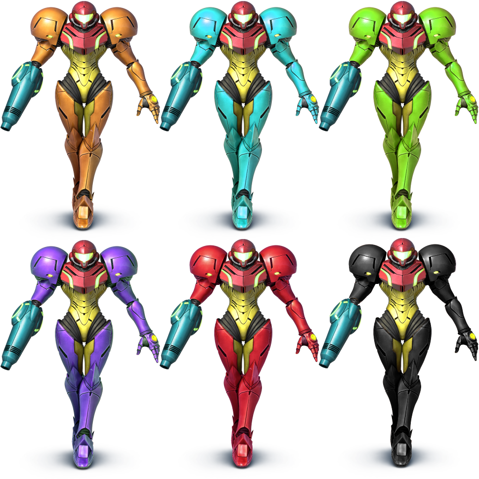 Download Samus Ssb Recolors By Shadowgarion On Deviantart - Samus Ssb4 ...