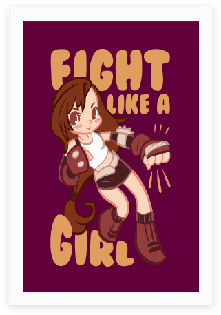 Fight Like A Girl Poster - Fight Like A Girl! Poster (484x484), Png ...