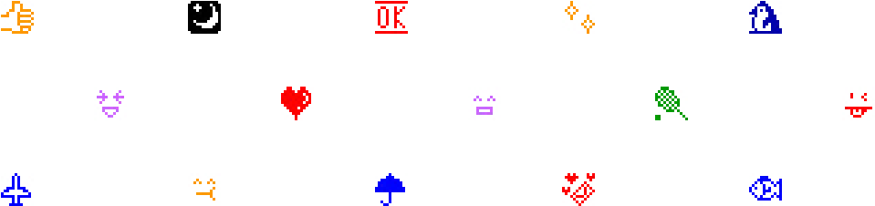 This Is What World's First Emoji Looked Like - Orange (1066x332), Png ...