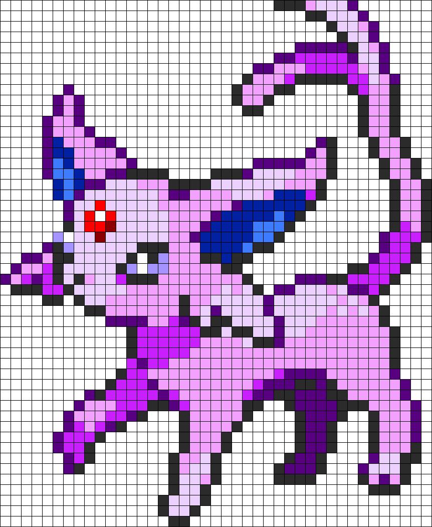 Grade De Pixel Art Espeon