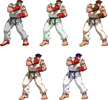 Download Ryu In Sprites From Stret Fighter-sfv - Ryu Third Strike ...