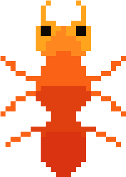 Download Ant - Pixel Art | Transparent PNG Download | SeekPNG