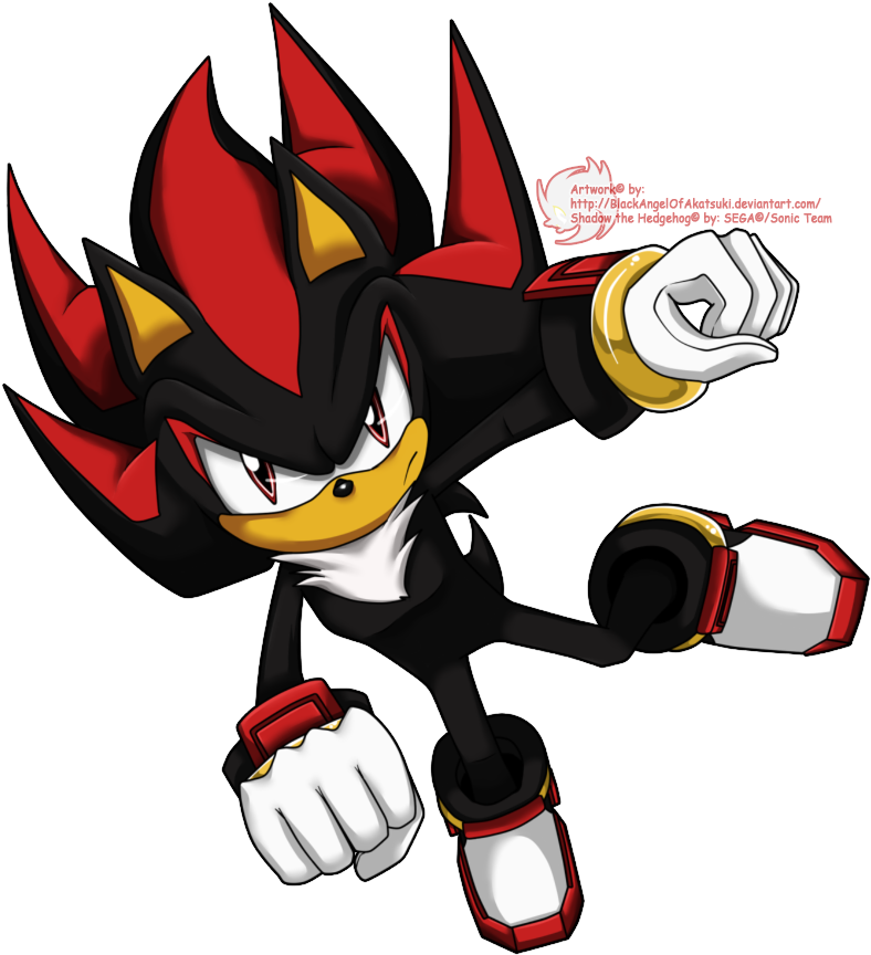 Shadow The Hedgehog - Cartoon (837x877), Png Download