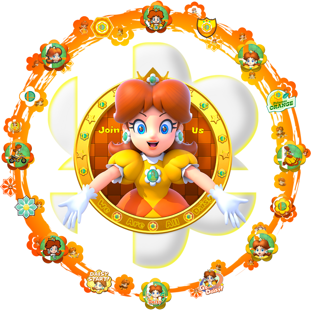 We Are Daisy On Twitter - Princess Daisy (1200x1200), Png Download