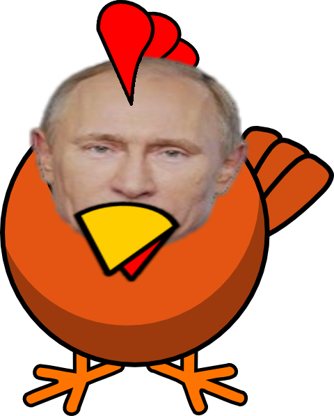 Vladimir Putin Turkey Beak Bird Cartoon Clipart - Cartoon Chicken ...
