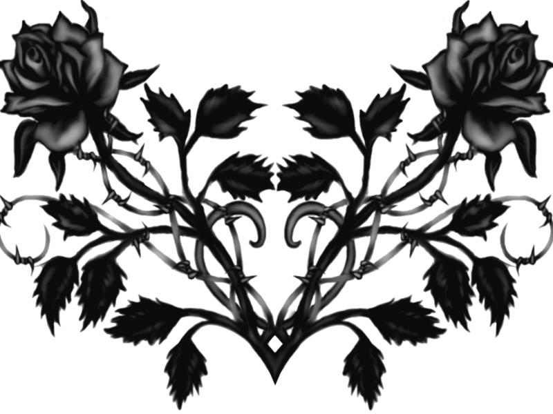 Download Black Roses Png Vector Free - Dibujos De Rosas Negras ...