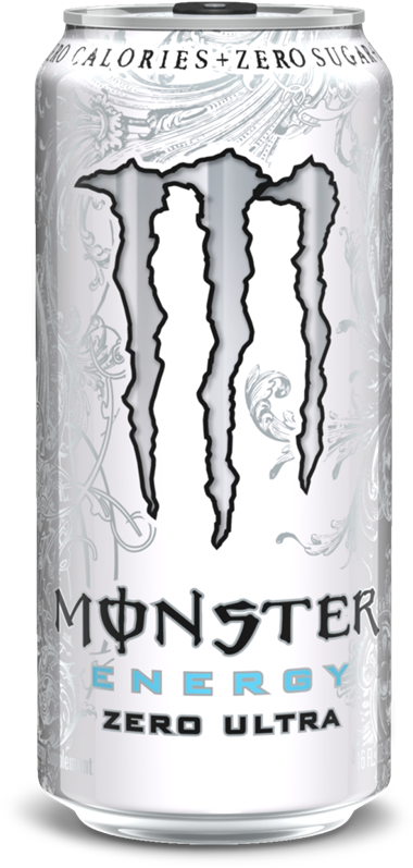 Ultra White - Monster Energy Monster Zero Ultra 473ml (432x837), Png ...
