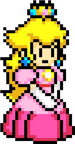 Download Princess Peach - Princesa Peach Pixel Art | Transparent PNG ...