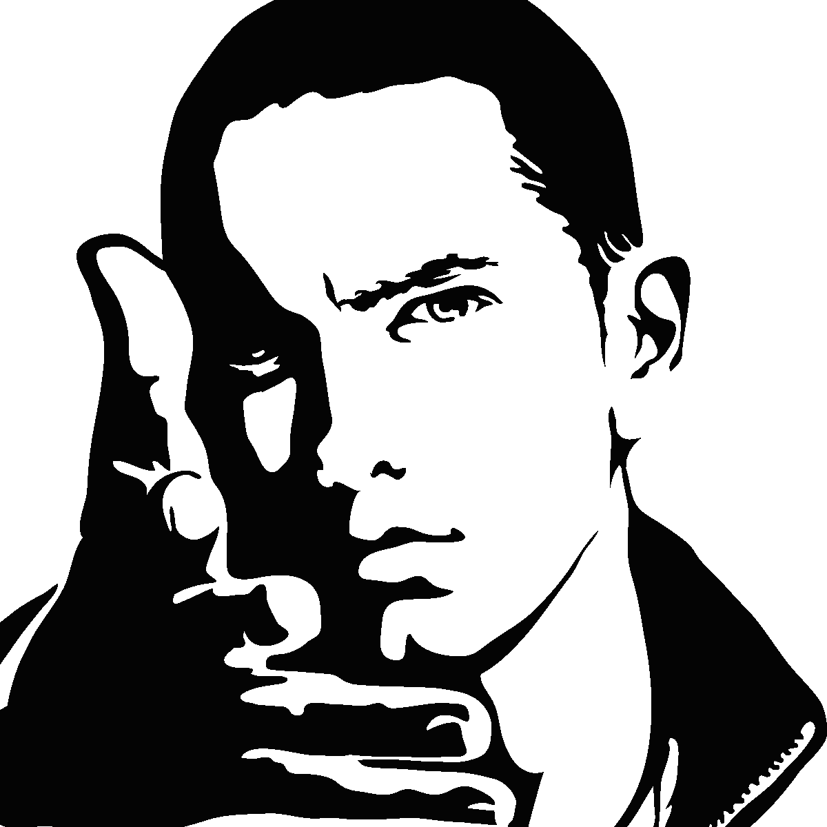 Eminem Drawing Outlines