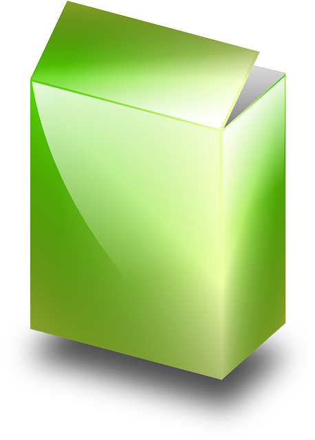 Box, Green, Icon, Color, Cereal - Green Cereal Box (471x640), Png Download