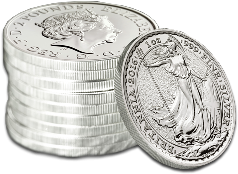 Silver Coin Png Transparent Photo - Stacks 10oz Silver Coins (500x500 ...