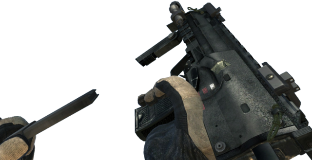 Mw3 Mp7 Png (640x329), Png Download