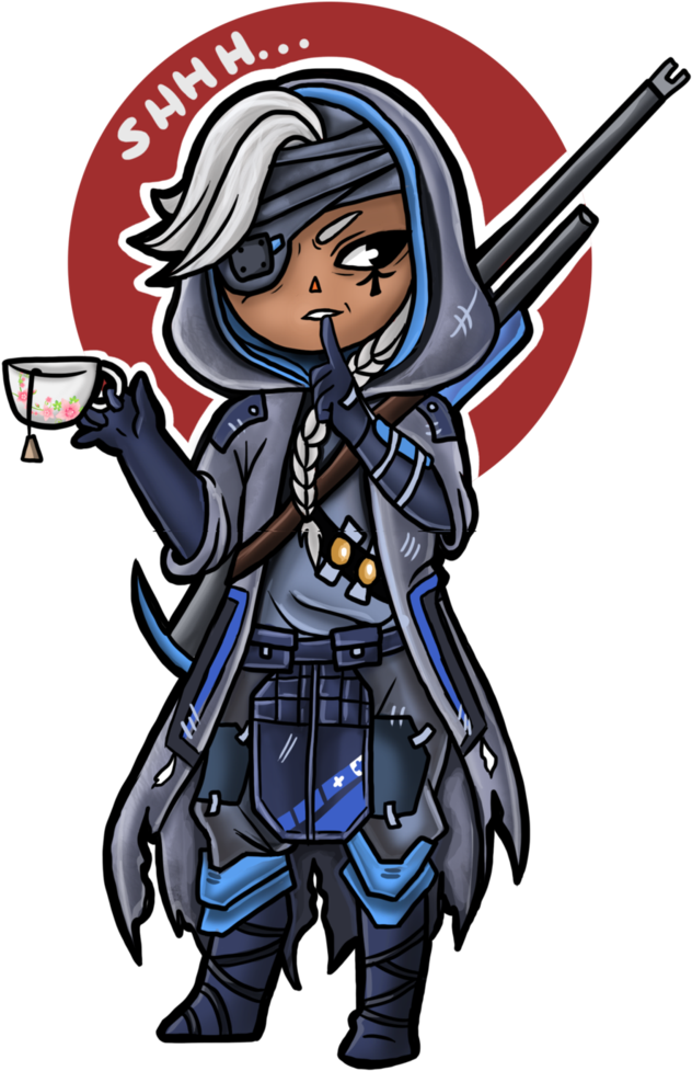 Chibi Ana Amari By Maddielea Soldier 76, Fandoms, Fan - Drawing ...
