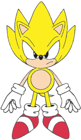 Download Sonic 2d Super Sonic | Transparent PNG Download | SeekPNG