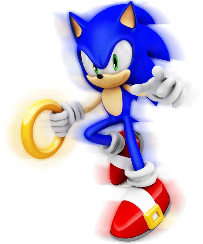 Ring Clipart Sonic - Sonic The Hedgehog With Ring (800x800), Png Download