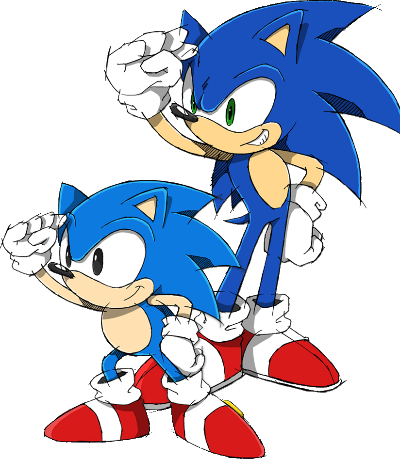 Adventure - Yuji Uekawa Sonic Art (824x947), Png Download