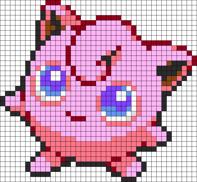 Download Jigglypuff Perler Bead Pattern / Bead Sprite - Pixel Art ...