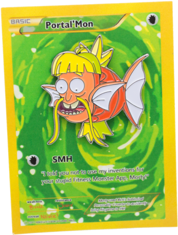 Magikarp/dofus Rick Rick And Morty - Enamel Pins Fitness (480x480), Png ...