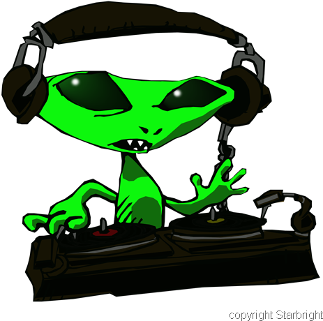 Alien-dj - Alien Dj (483x480), Png Download