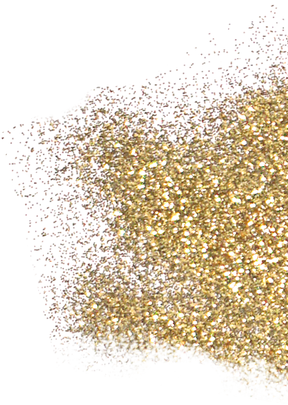 Glitter Splash - Gold Glitter Splash Png (415x583), Png Download