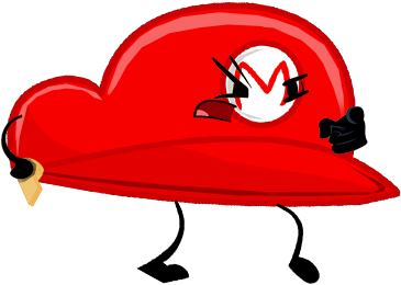 New Mario Hat Pose - Mario Bfdi (640x388), Png Download