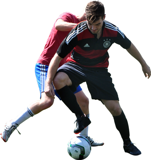 Soccer Clinics - Team Playing Soccer Png (557x570), Png Download