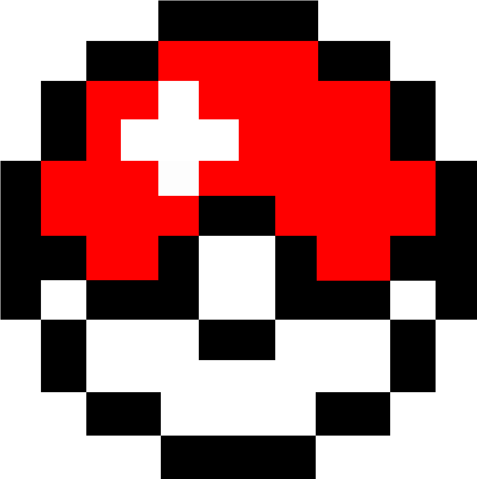 Pokemon Ball 8 Bit (1200x1200), Png Download