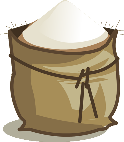 Rice Flour - Rice Flour Clipart (500x500), Png Download